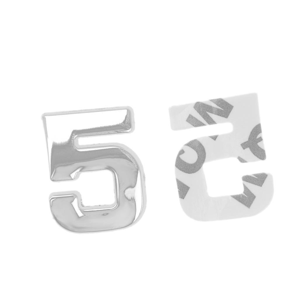 ⚡️Buy Maxbell 3D DIY Metallic Number 5 Alphabet Sticker Car Emblem DIY ...