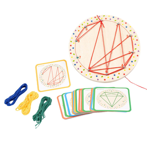⚡️Buy Maxbell Kids Lacing Threading Toy Preschool Learning Shape Lacing ...