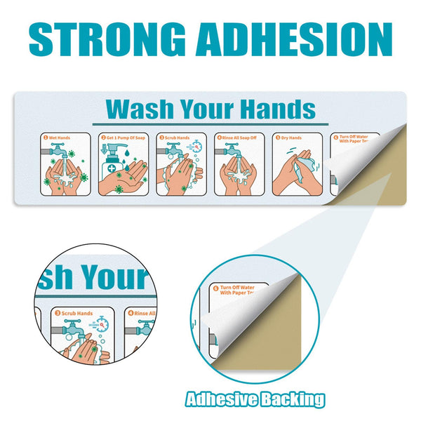 ⚡️Buy Wash Your Hands Sign Bathroom Hand Washing Sign for Home Office ...