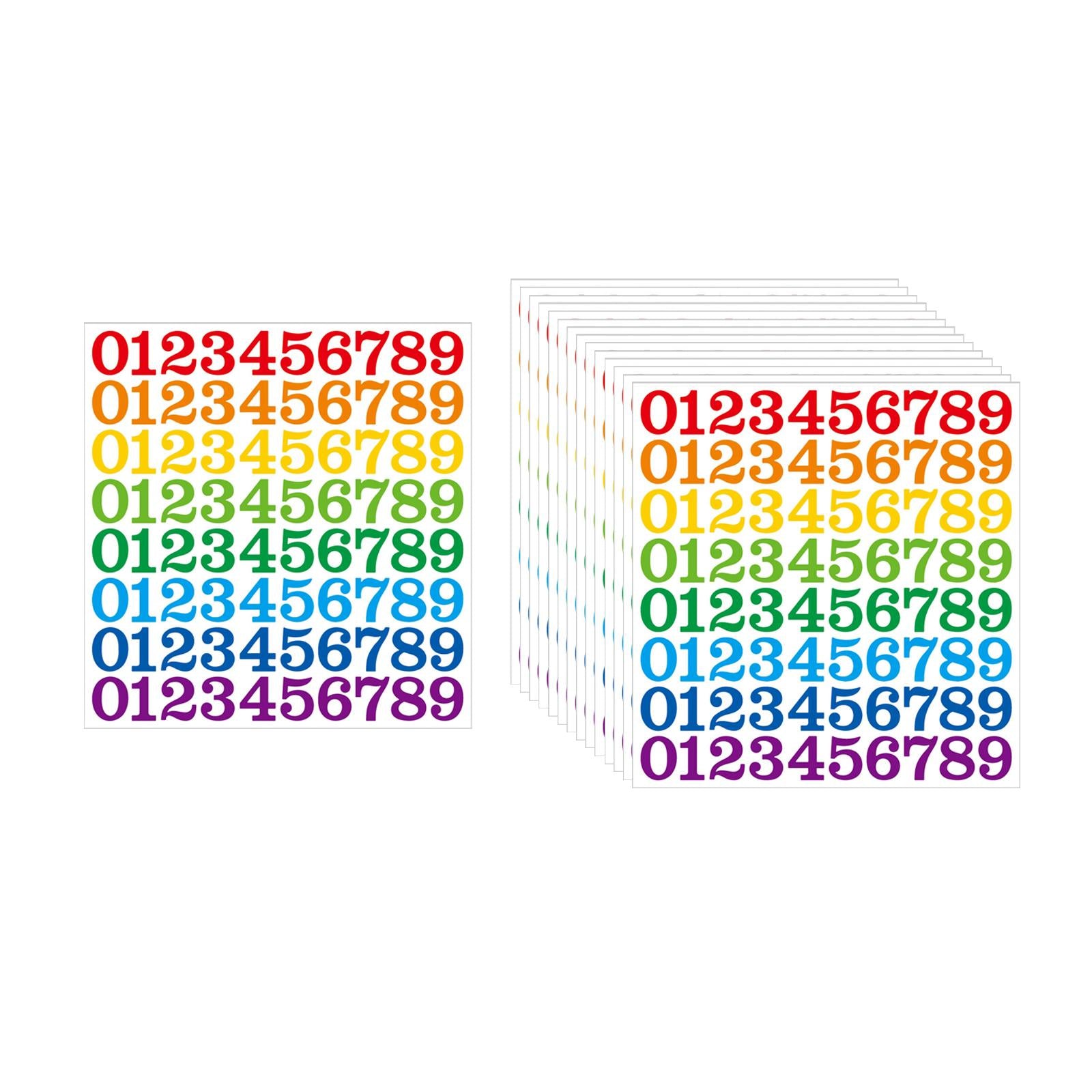 ⚡️Buy Maxbell 15 Pieces Number Sticker Gift Wrapping Number Paster for ...