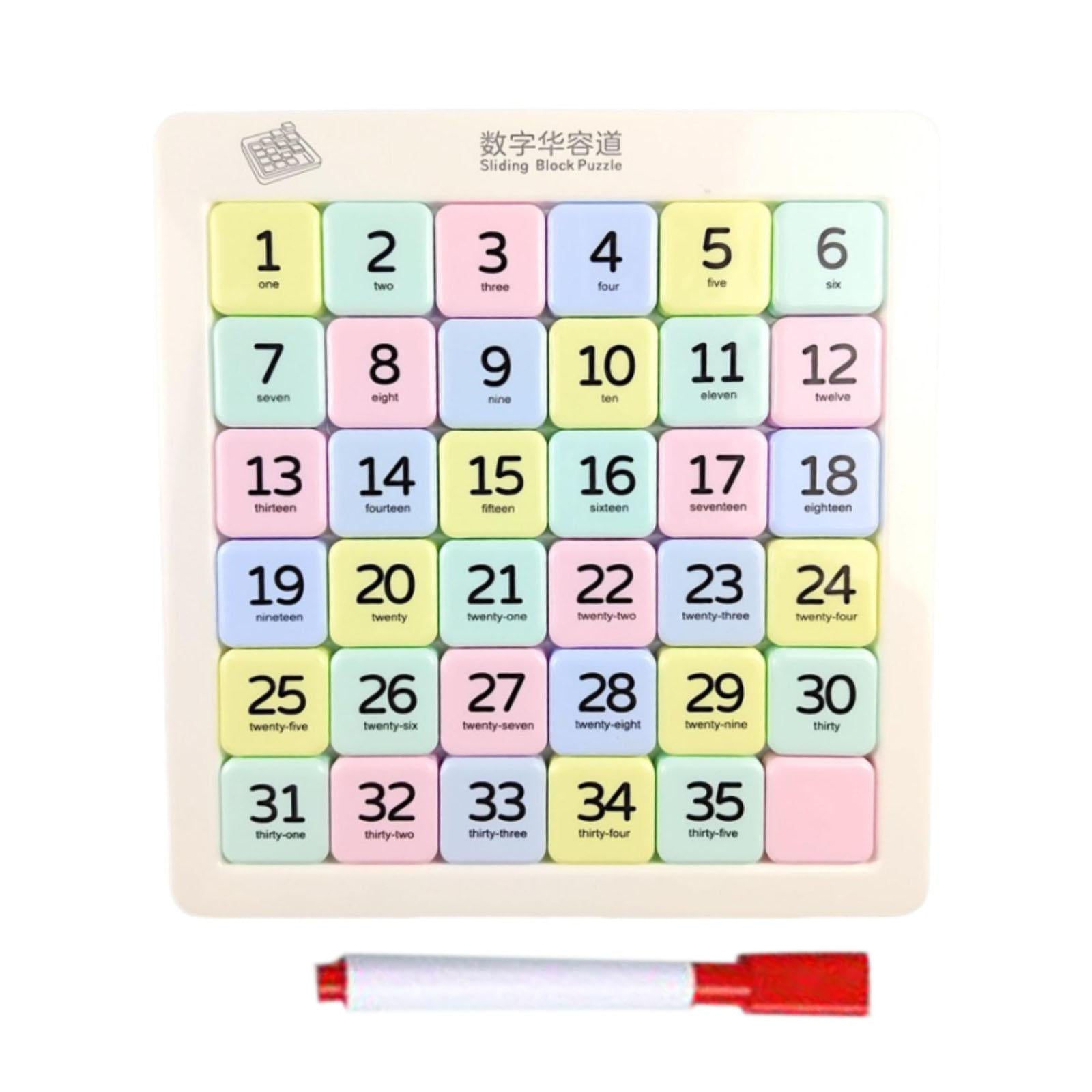 ⚡️Buy Maxbell Magnetic Number Sliding Puzzle Portable IQ Game for ...