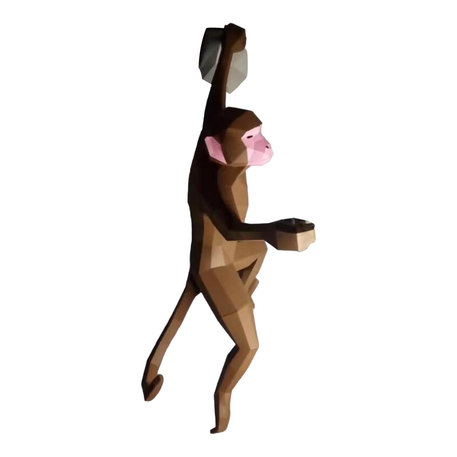 ⚡️Buy Maxbell 3D Monkey Paper Model Gift Wall Decor Paper Craft for ...