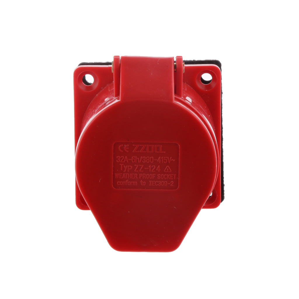 ⚡️Buy Maxbell Panel Socket 4 pin 3P+E 380V Industrial 3 phase 32A ...