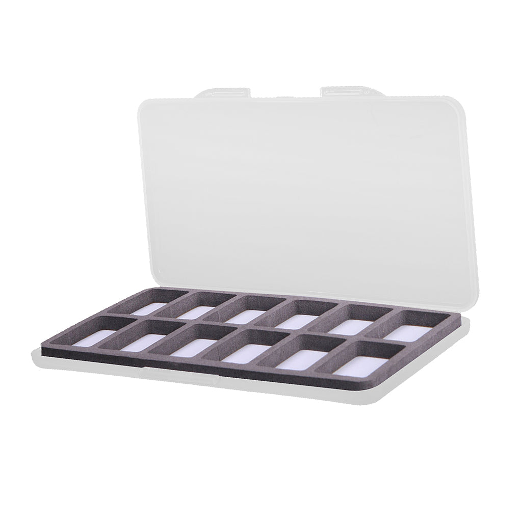 ⚡️Buy Maxbell Slim Plastic Clear Fly Fishing Box 12-Slot Compartment ...