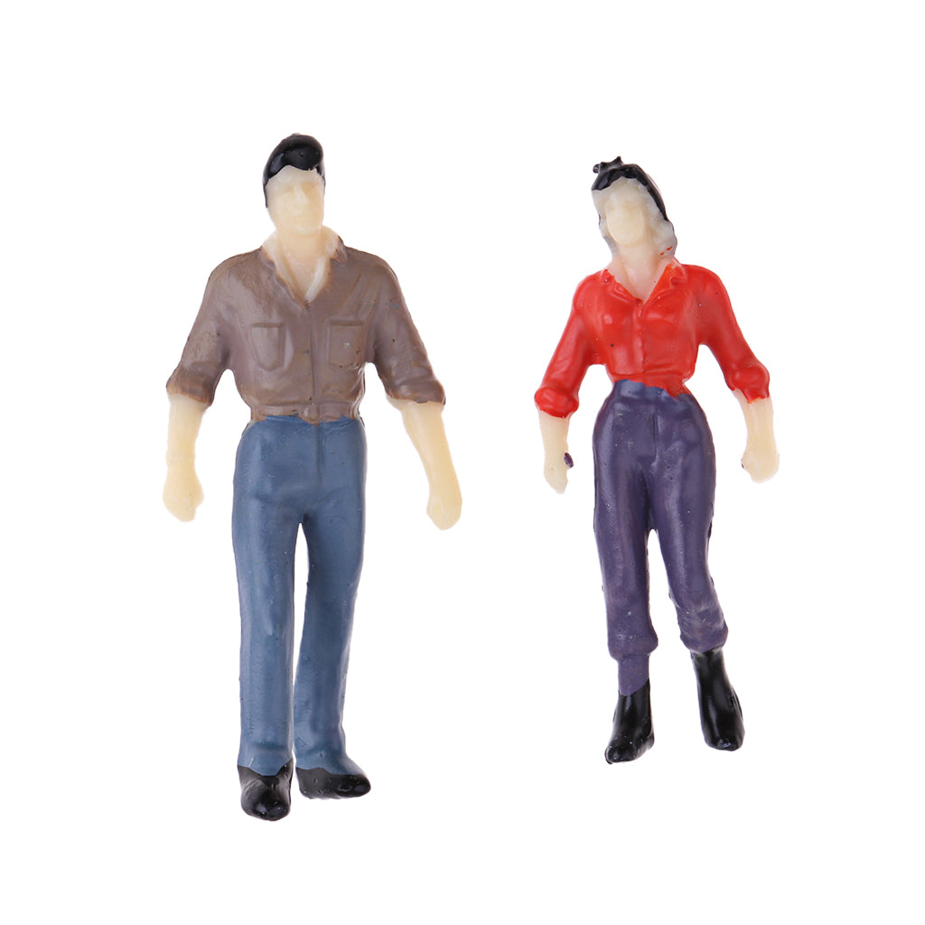 ⚡️Buy Maxbell HO Plastic Painted People Action Figure 1/50 Scale for ...