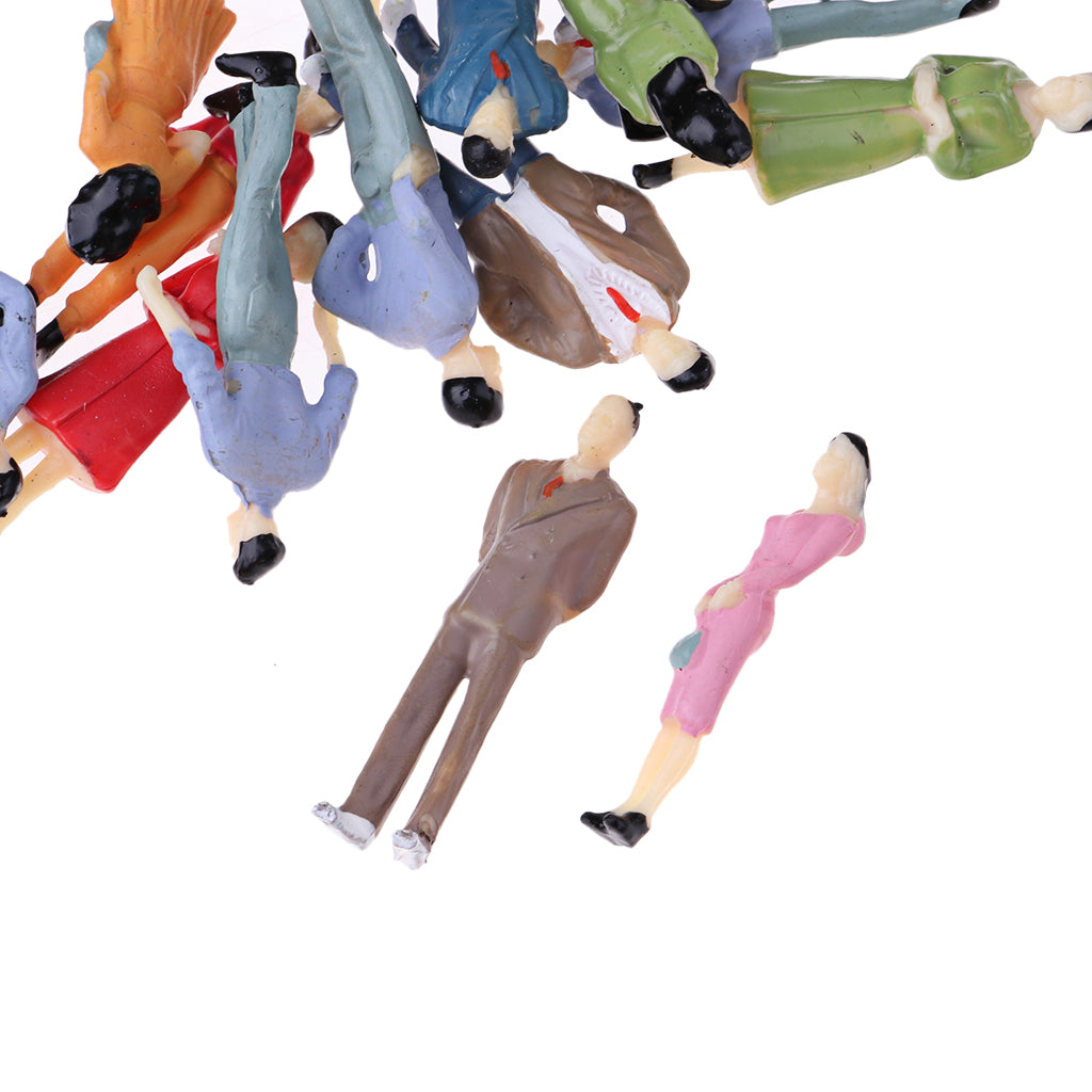 ⚡️Buy Maxbell HO Plastic Painted People Action Figure 1/50 Scale for ...
