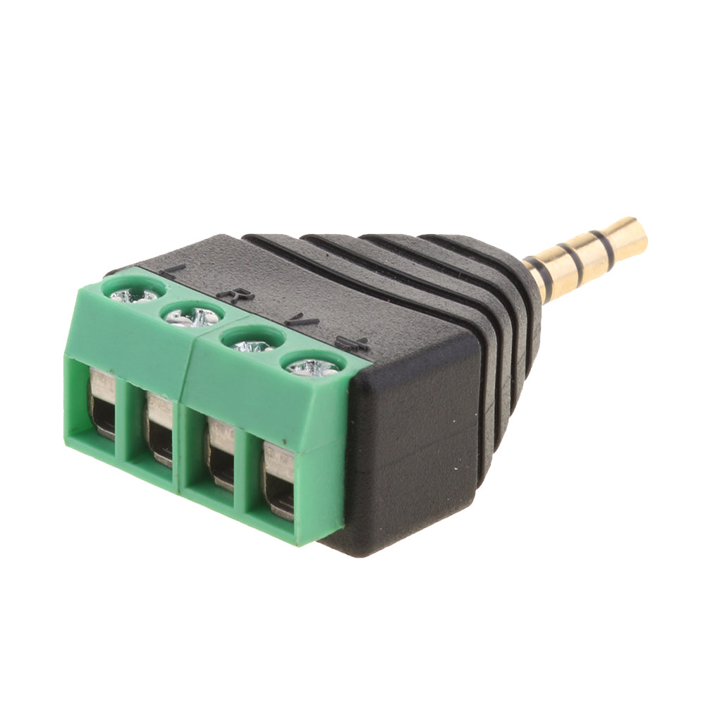 3.5mm TRRS Adapter 3.5mm TRRS Audio Video Adapter - Male To 4 Screw ...
