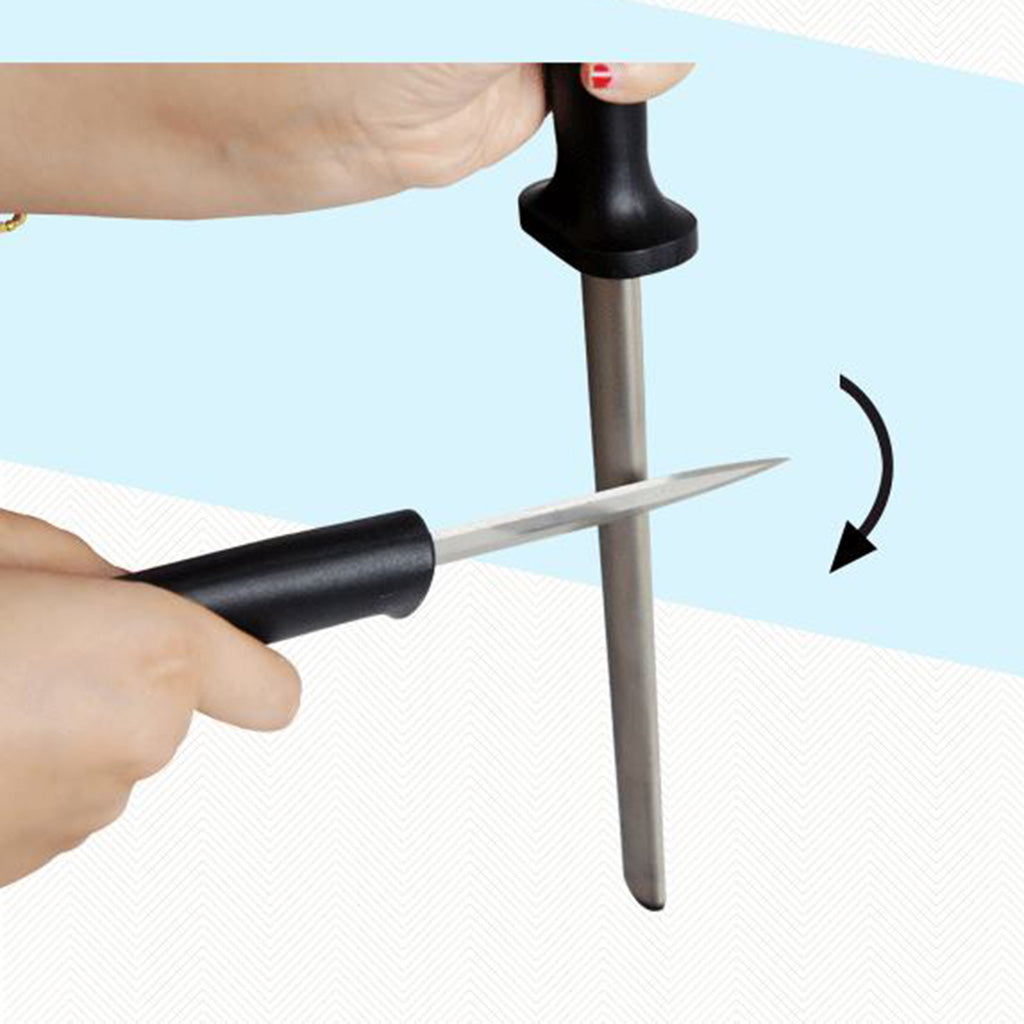 ⚡️Buy Maxbell Round Sharpening Steel Fine Rod Stick Butchers Chef ...