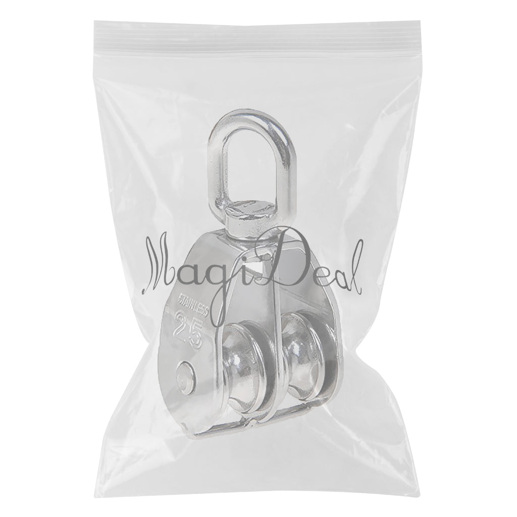 ⚡️Buy Maxbell Swivel Double Pulley Sheave Rigging Lift Rope Hanging ...