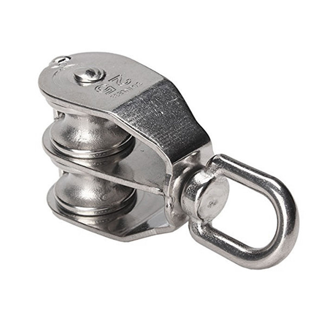 ⚡️Buy Maxbell Swivel Double Pulley Sheave Rigging Lift Rope Hanging ...