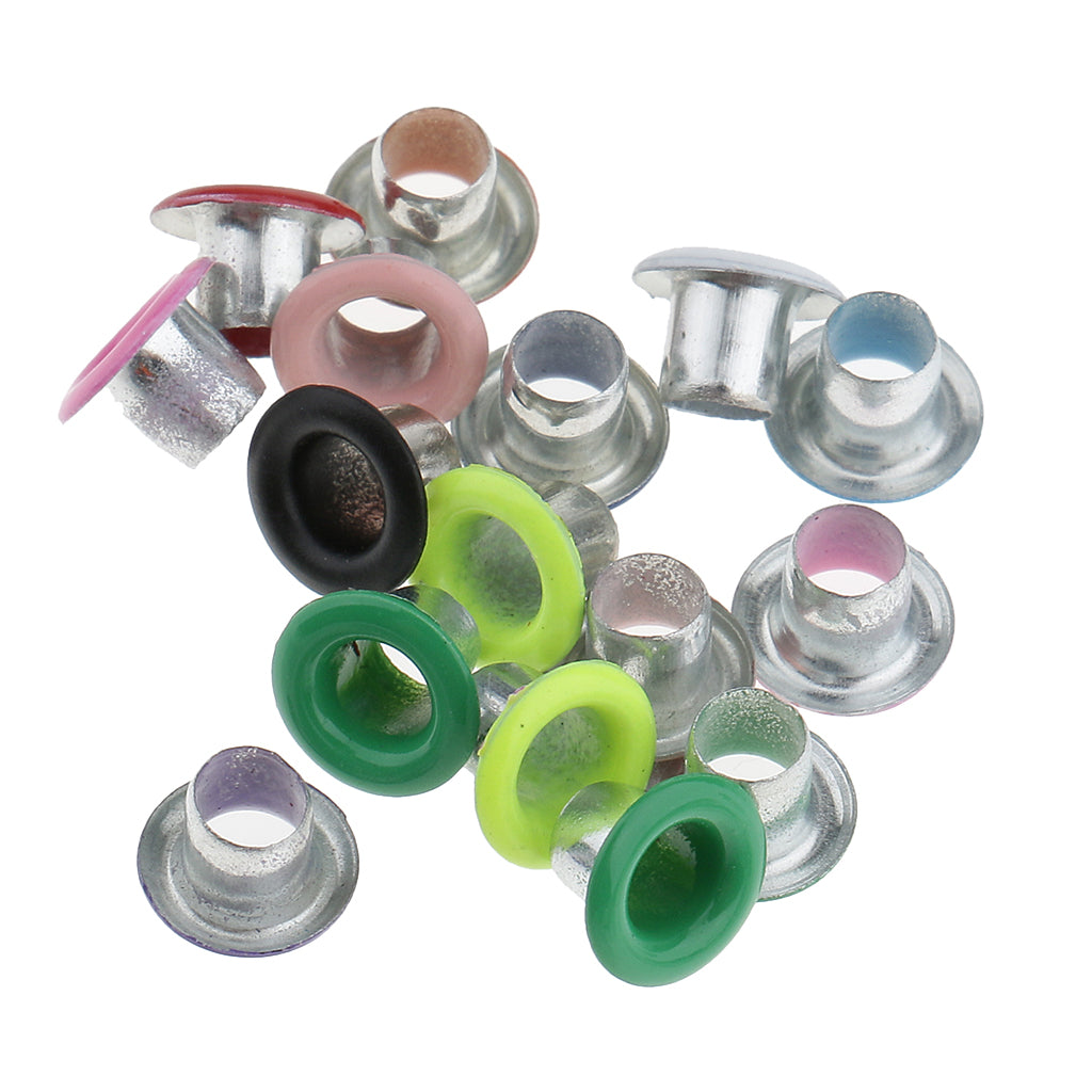 ⚡️Buy Maxbell 100 Pieces Assorted Color Metal Eyelets Buckle for Leathercraft 3mm at the best ...