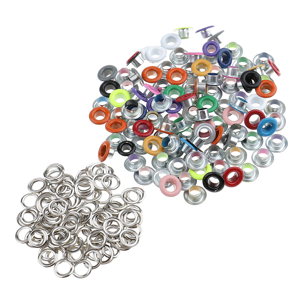 ⚡️Buy Maxbell 100 Pieces Assorted Color Metal Eyelets Buckle for ...