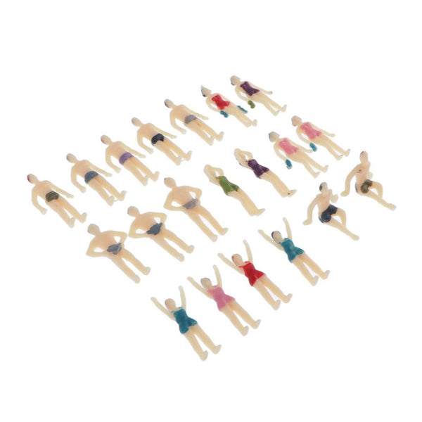 ⚡️Buy Max 20xModel Trains People Figures Scale Painted Beach Crowd ...