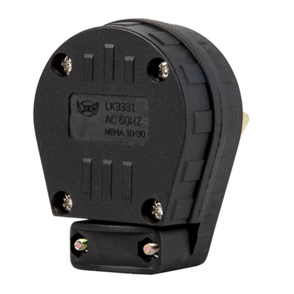 ⚡️Buy Maxbell NEMA 10-30P Grounding Locking Plug, 30A 250V AC, 3 Pin ...