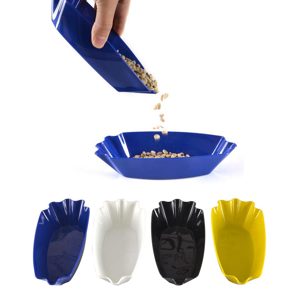 ⚡️Buy Maxbell Plastic Plate Snack Serving Tray Oval Coffee Bean Tray ...