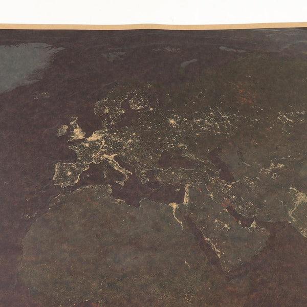 ⚡️Buy Maxbell Retro Kraft Map of The Earth Under The Night Kraft Paper ...