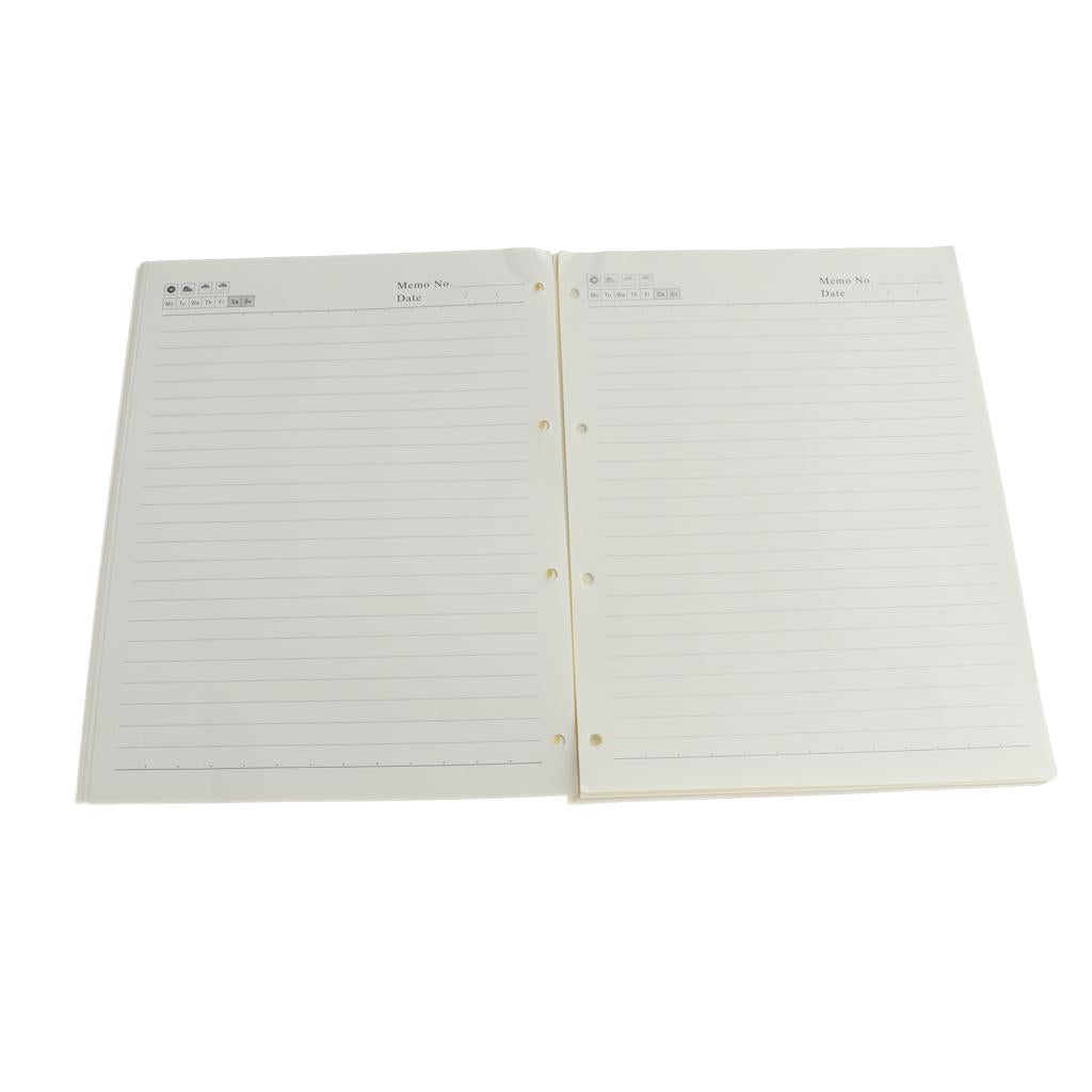 ⚡️Buy Max 80 Sheets Refillable Lined Paper Inserts for Notebook Binder ...