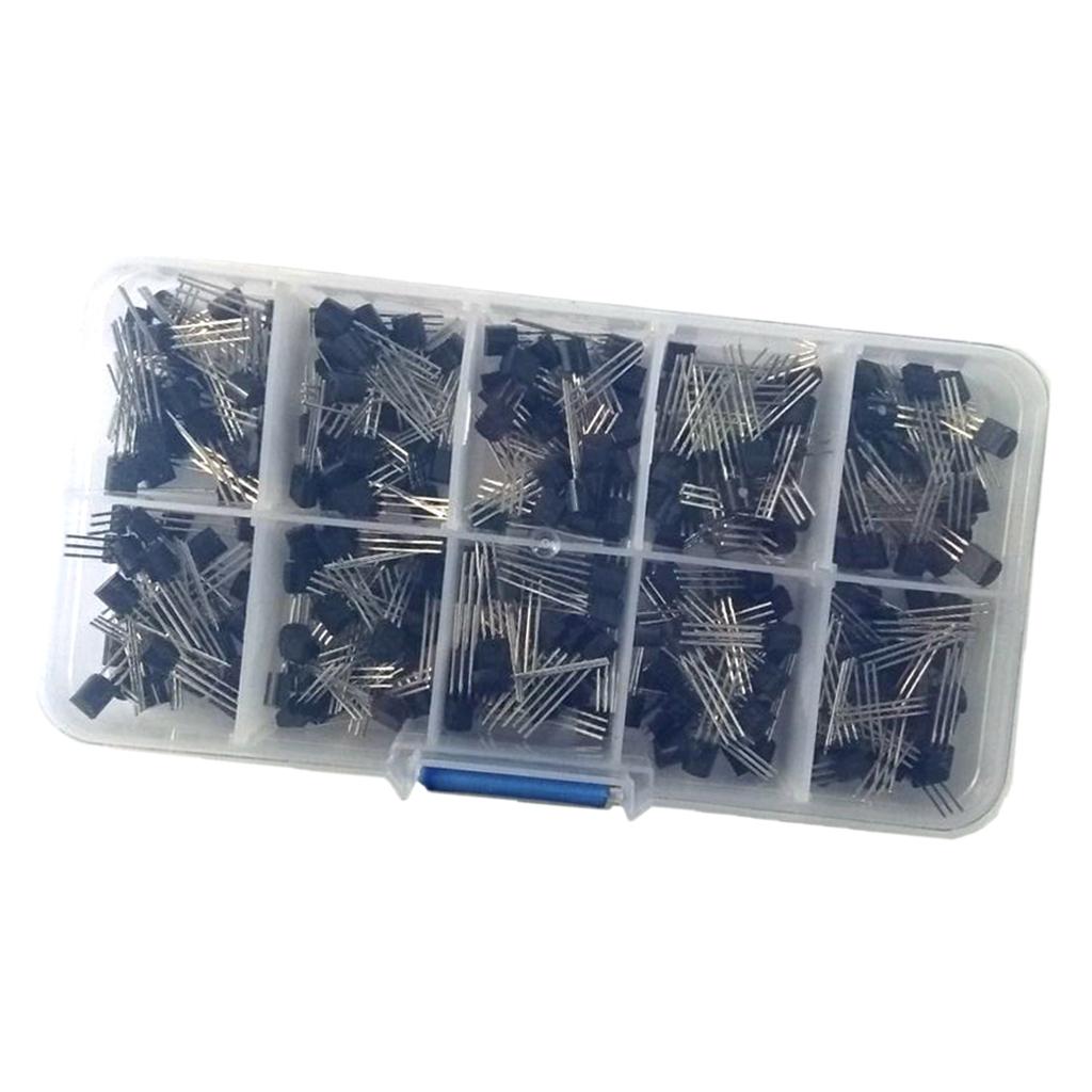 ⚡️Buy Maxbell 300 Pcs TO-92 Transistor Assortment Box Voltage Regulator ...