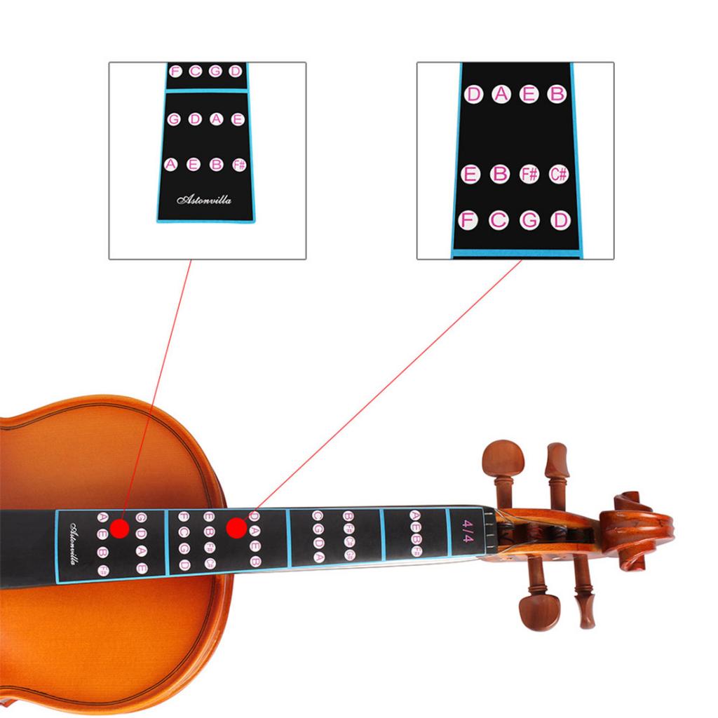 ⚡️Buy Maxbell 4/4 Violin Fretboard Position Sticker Fiddle Finger Chart ...