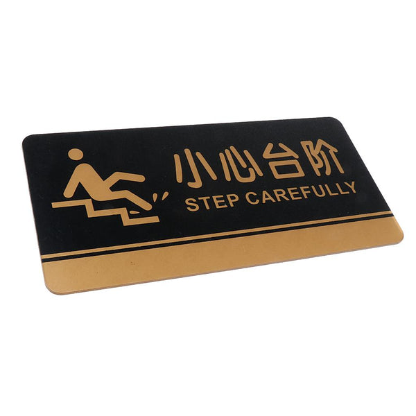 ⚡️Buy Max Acrylic Step Caution Sing Step Carefully Sticker Warning Sign ...