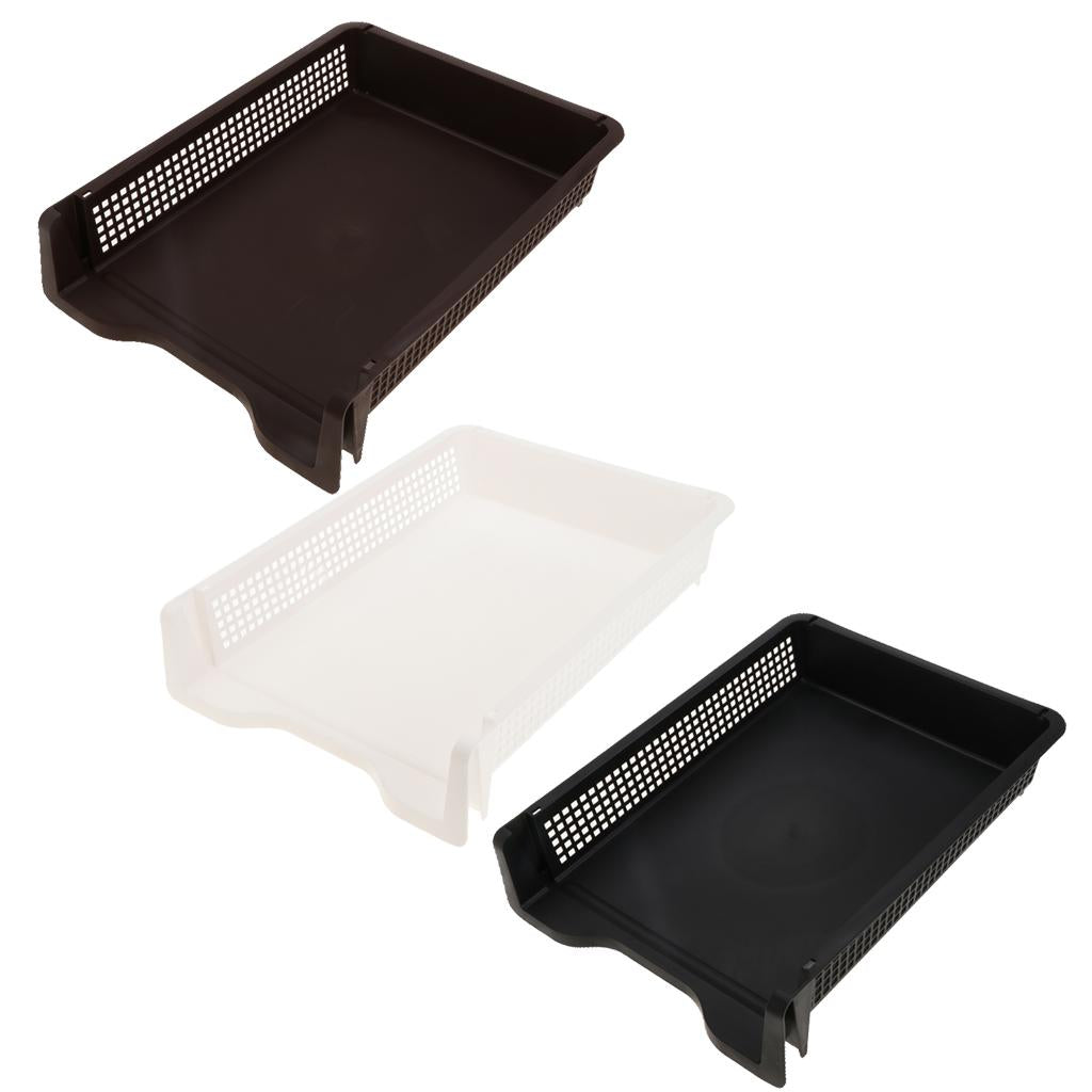 ⚡️Buy Max Acrylic Side Load Stackable A4 Paper Tray Organizer Folders ...