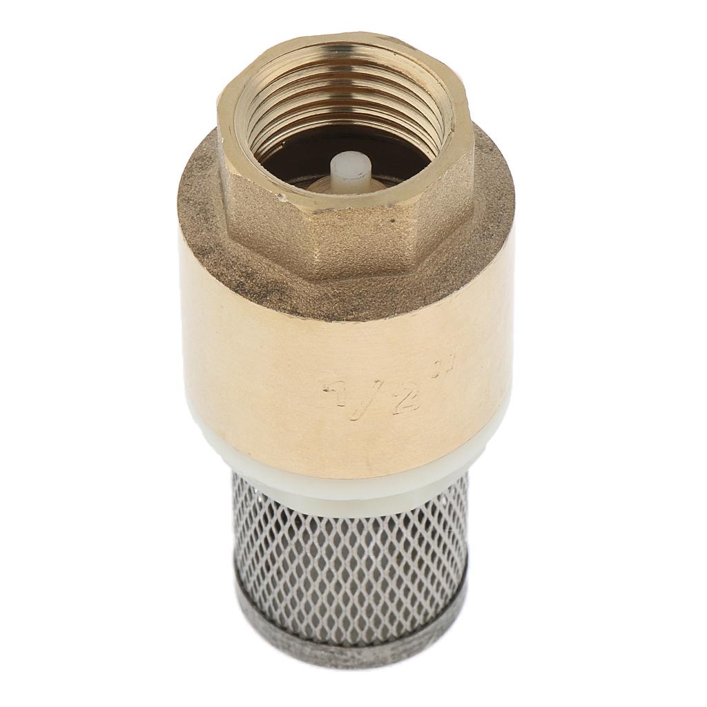 ⚡️Buy Maxbell Brass Foot Valve Mesh Check Valve with Strainer Filter ...