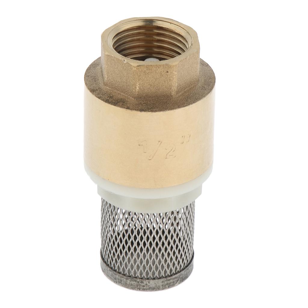 ⚡️Buy Maxbell Brass Foot Valve Mesh Check Valve with Strainer Filter ...
