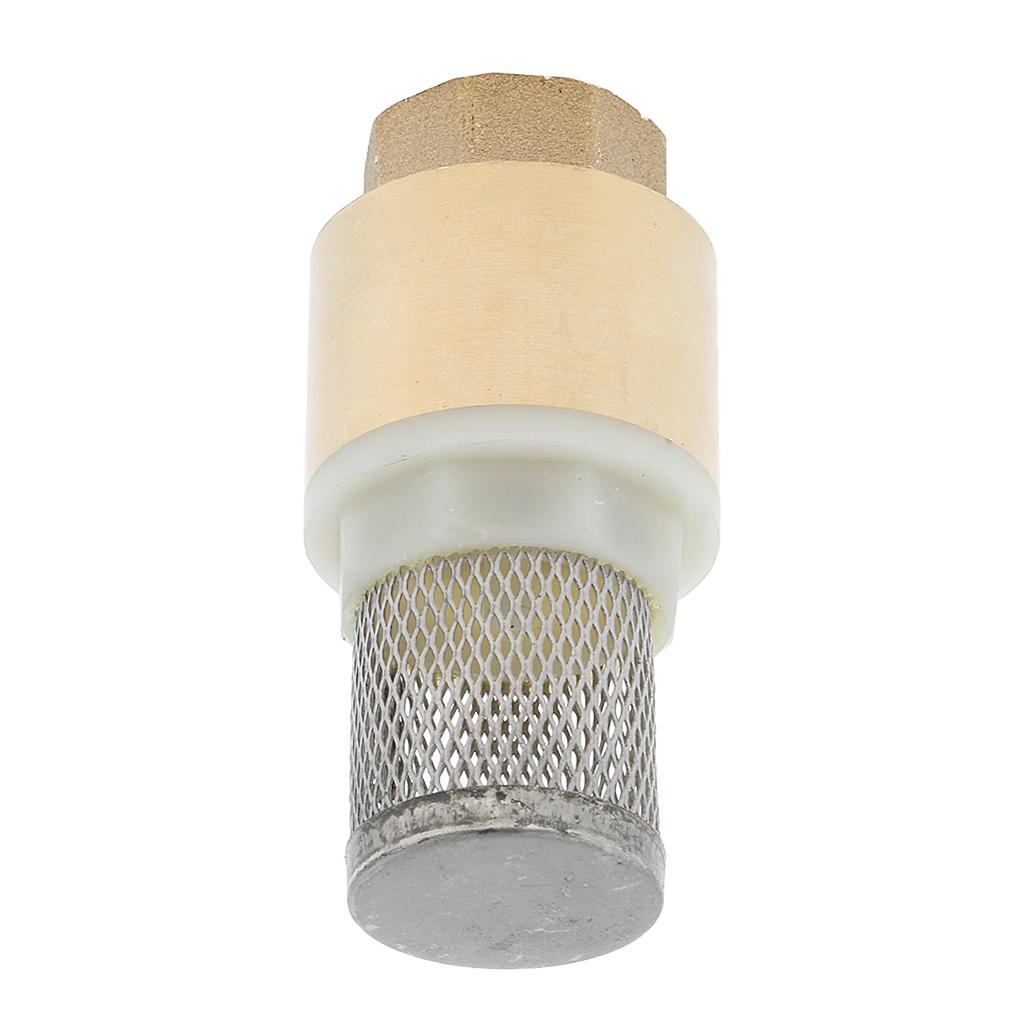 ⚡️Buy Maxbell Brass Foot Valve Mesh Check Valve with Strainer Filter ...