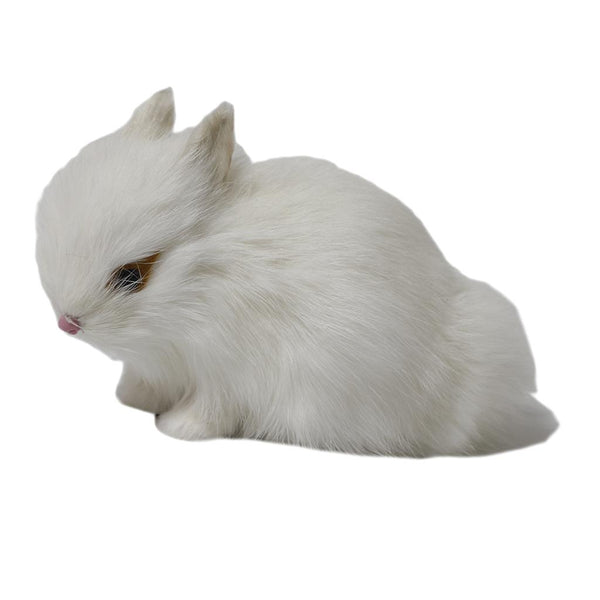 ⚡️Buy Max Cute Realistic Plush Rabbits 22cm Lifelike Furry Bunny ...