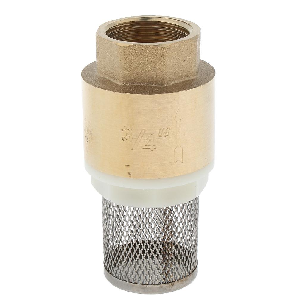 ⚡️Buy Maxbell Brass Foot Valve Mesh Check Valve with Strainer Filter ...