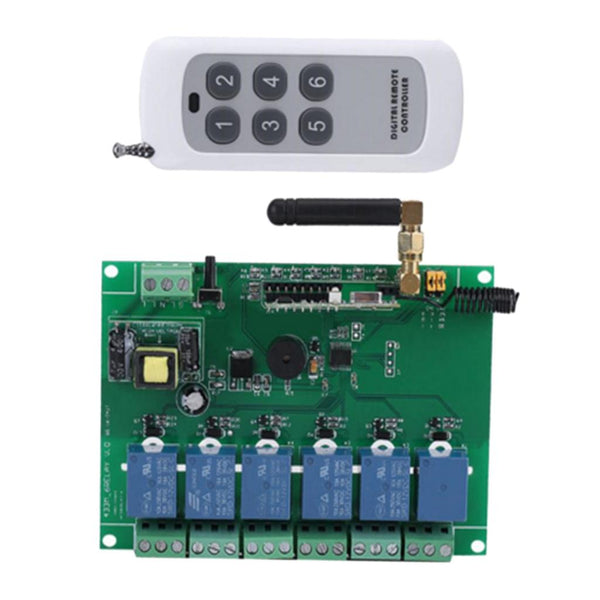 ⚡️Buy Max 110-240V Relay Module 6 Channel RF Relay Board With Remote ...