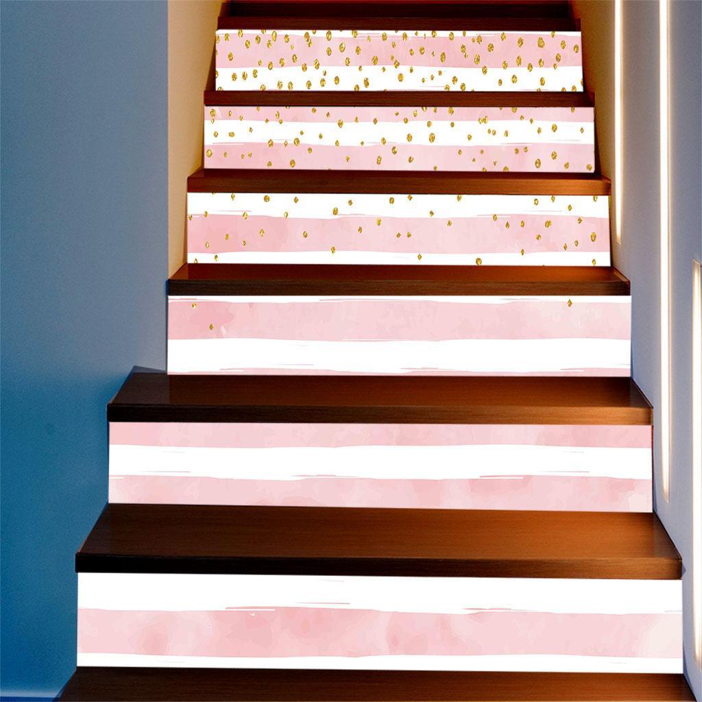 ⚡️Buy Max 3D Stair Risers Decal Tiles Self Adhesive DIY Ladder Mural ...