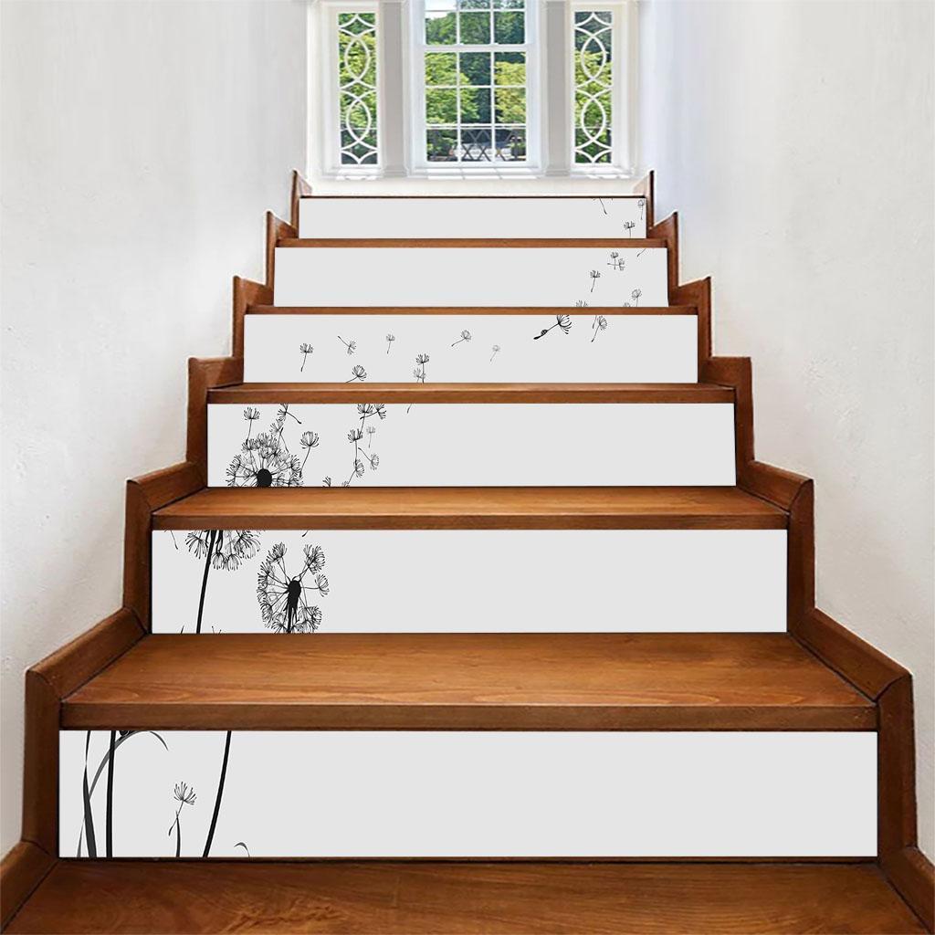 ⚡️Buy Max 3D Stair Risers Decal Tiles Self Adhesive DIY Ladder Mural ...