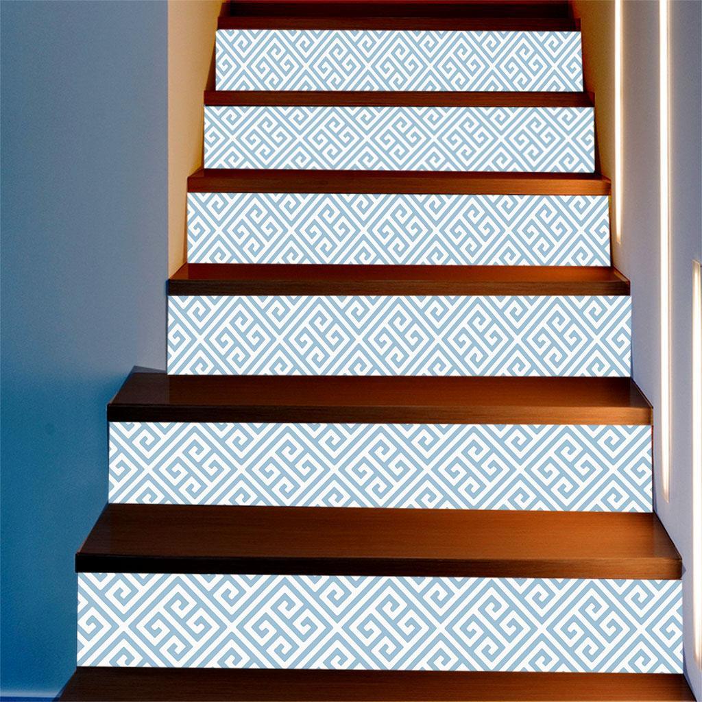 ⚡️Buy Max 3D Stair Risers Decal Tiles Self Adhesive DIY Ladder Mural ...