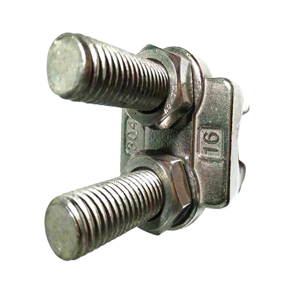 ⚡️Buy Maxbell 304 Stainless Steel Wire Rope Clip Clamp Saddle Clips U ...