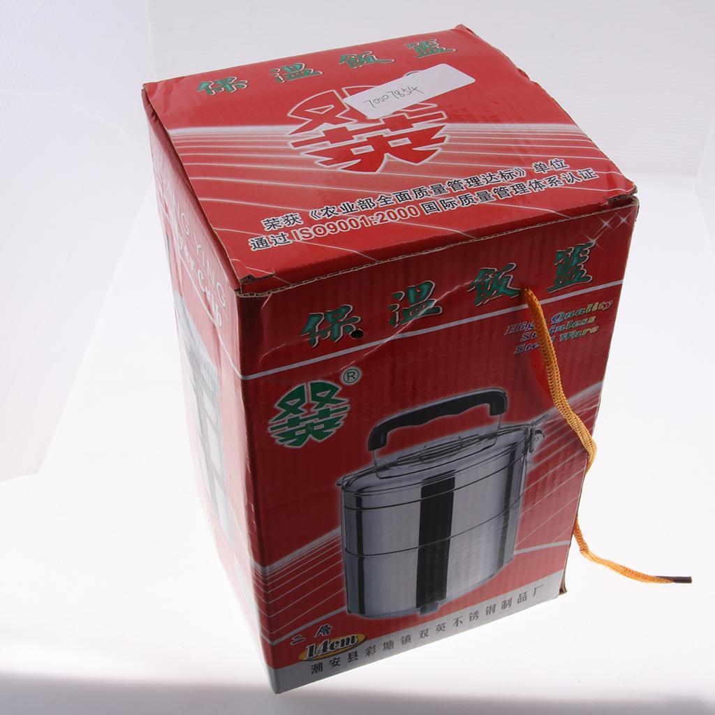 ⚡️Buy Maxbell Stainless Steel Thermal Insulated Stackable Lunch Bento ...